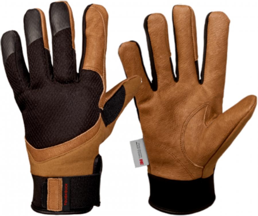 TOUGH DUCK 3M™ THINSLATE™-LINED PRECISION GLOVE WITH LEATHER TRIM WG1